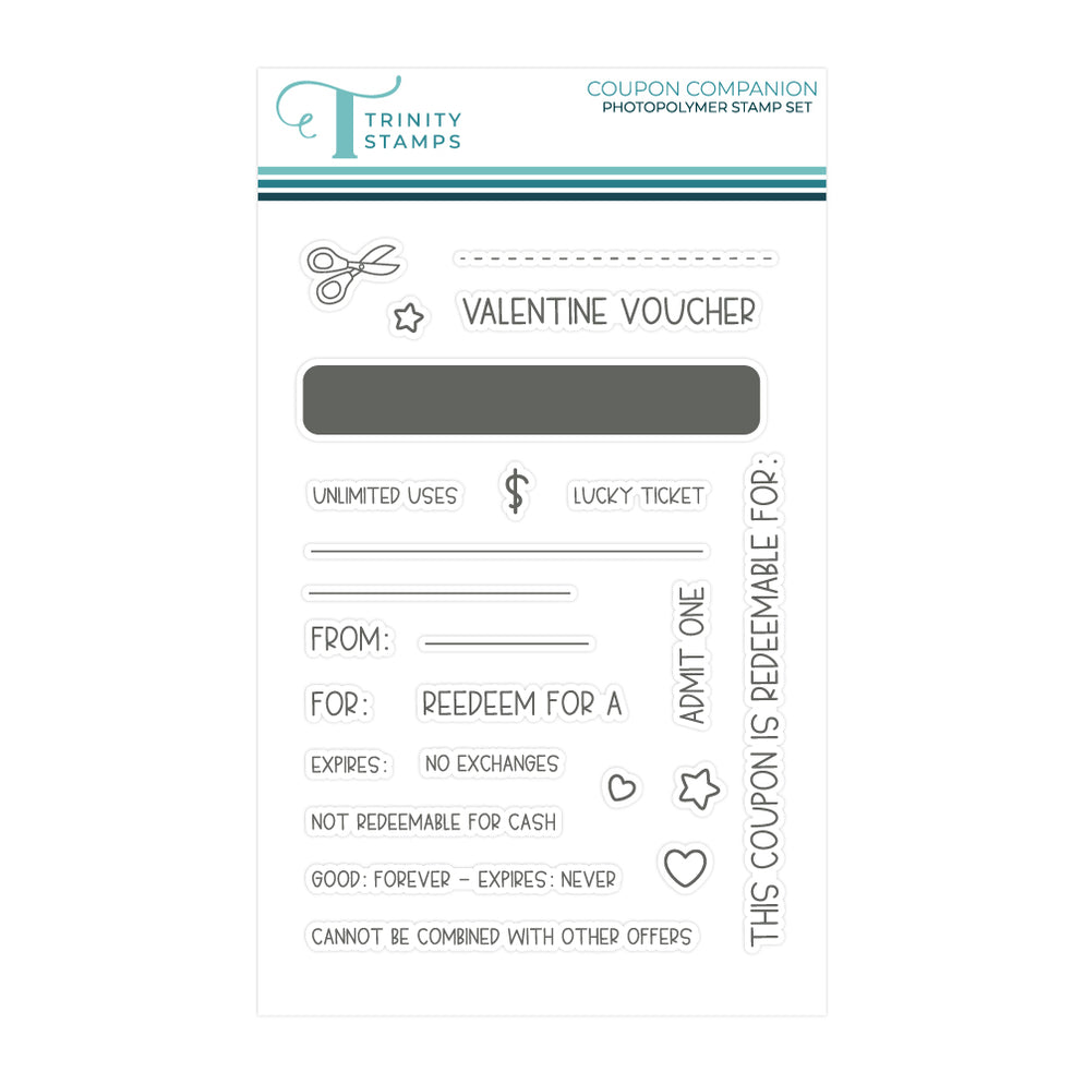 Coupon Companion 4x6 Stamp Set– Trinity Stamps