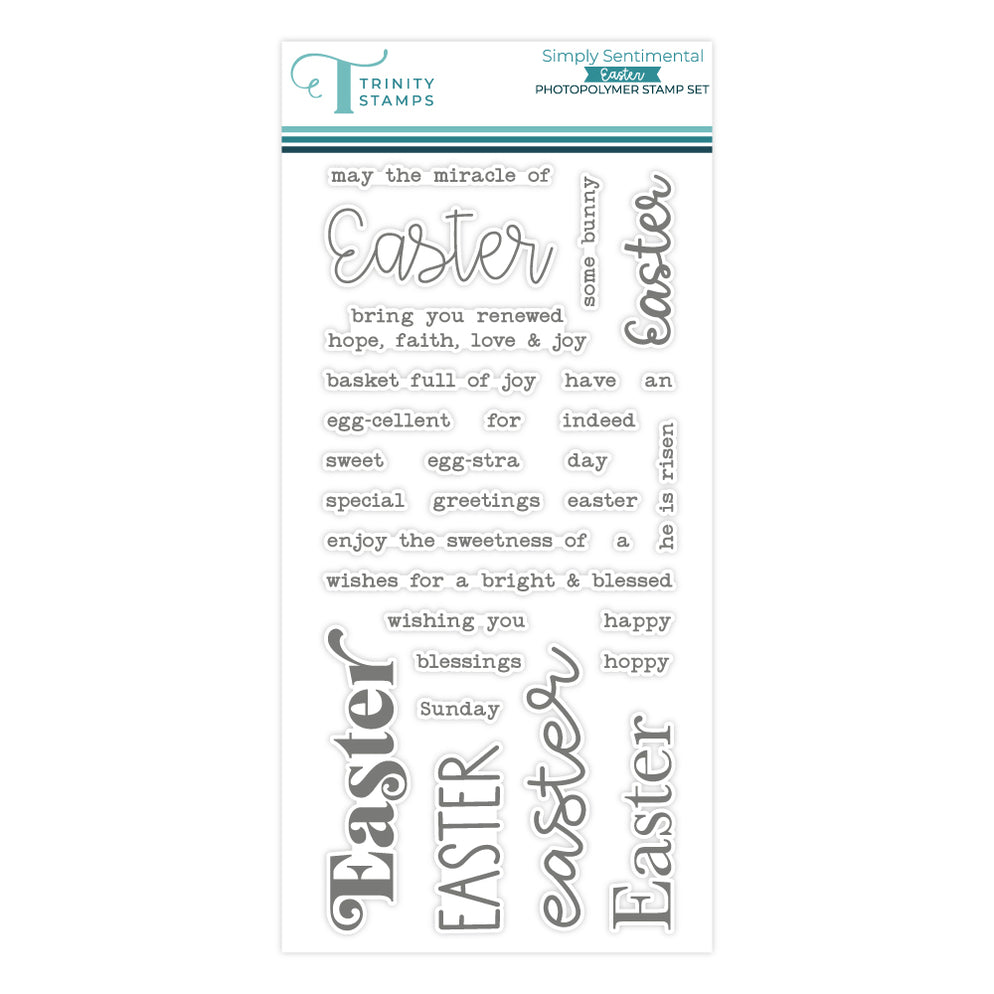 Simply Sentimental - Easter 4x8 Stamp Set– Trinity Stamps