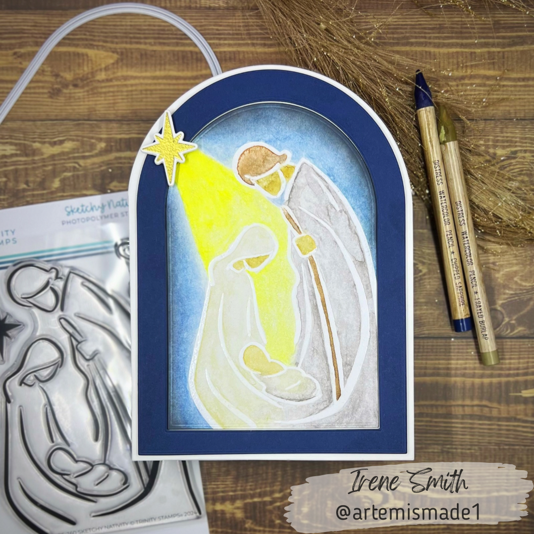 Sketchy Nativity 4x6 Stamp Set– Trinity Stamps