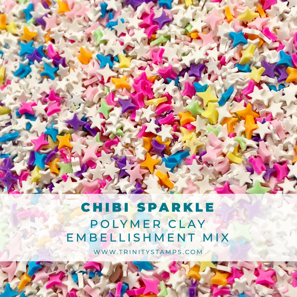 Chibi Sparkle Clay Embellishments– Trinity Stamps