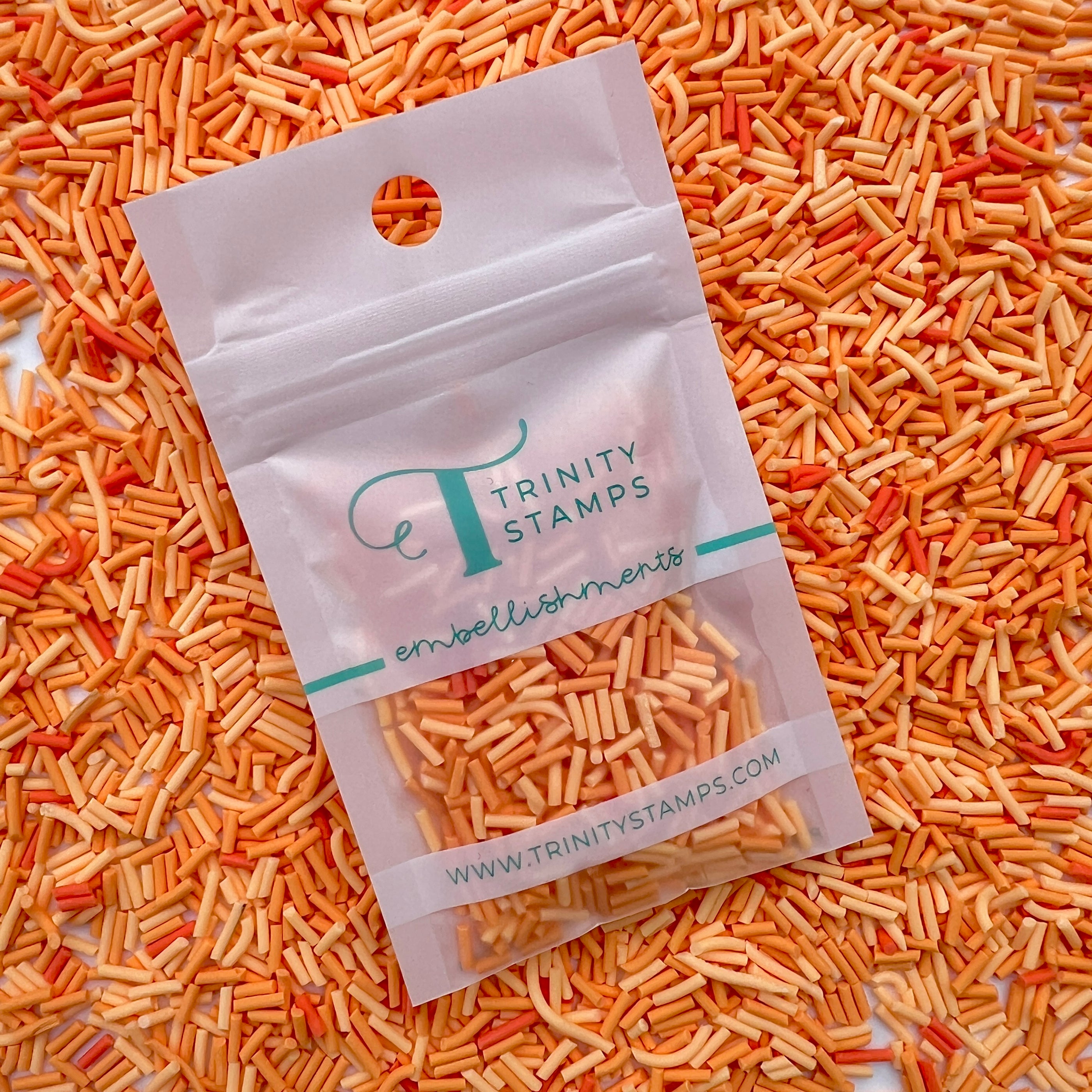 Shredded Cheddar Sprinkles Clay Embellishments– Trinity Stamps