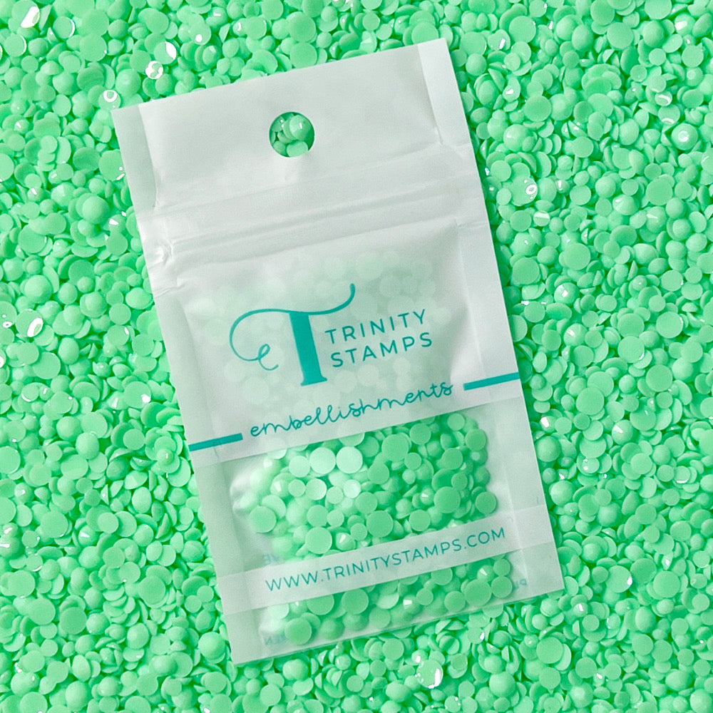 Spring Green Opaque Rhinestones– Trinity Stamps