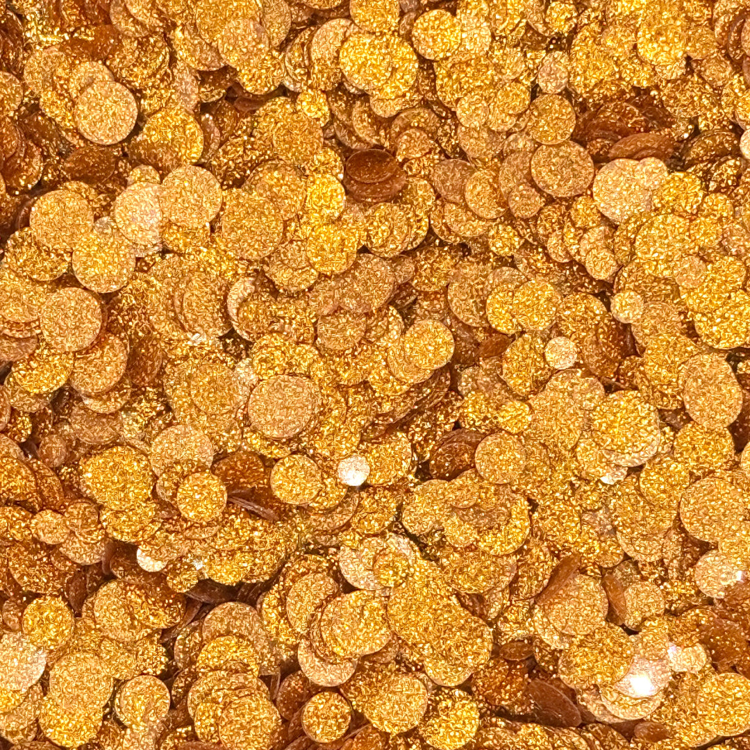 Orange Sparkle Spots Confetti Embellishments– Trinity Stamps