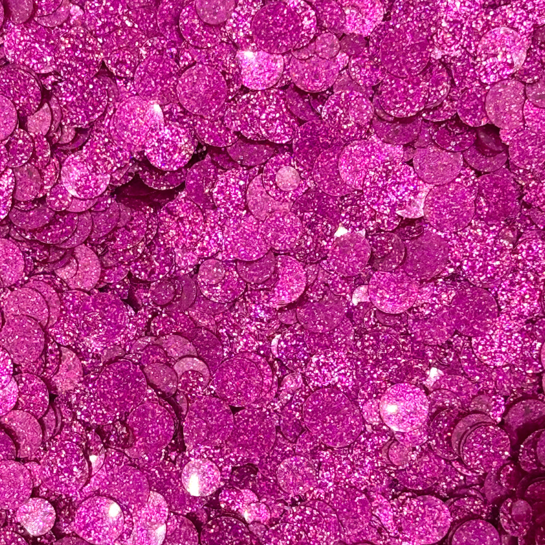 Fuchsia Sparkle Spots Confetti Embellishments– Trinity Stamps