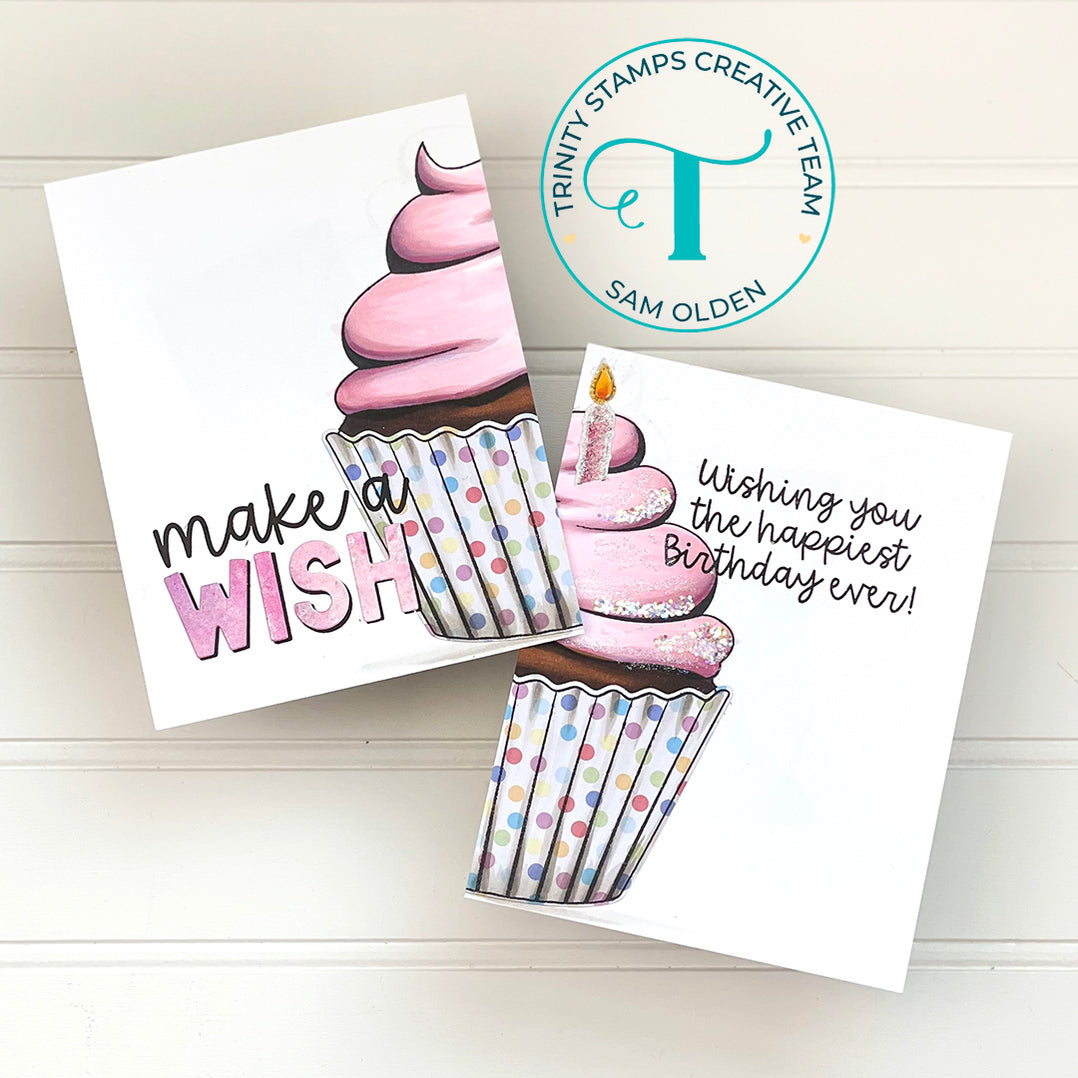 Hey, Cupcake 6x8 Stamp Set– Trinity Stamps