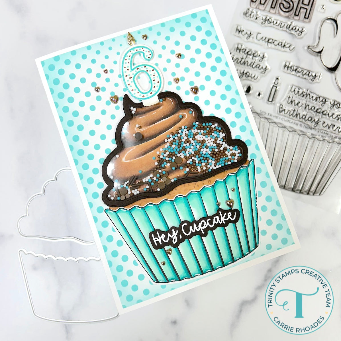 Hey, Cupcake 6x8 Stamp Set– Trinity Stamps