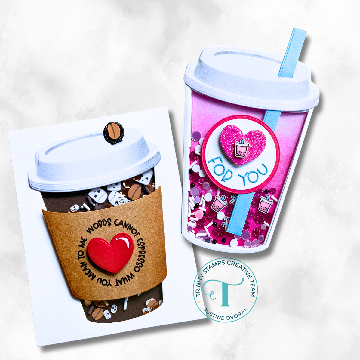 Take-Out Coffee Cup Shaped Card Die Set– Trinity Stamps