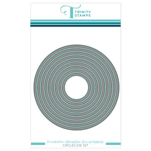 Modern Embossed Edge Circle Stack Die Set– Trinity Stamps