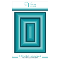 A-2 Modern Embossed Rectangle Stack Die Set– Trinity Stamps