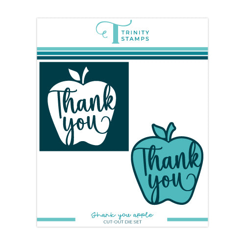 Thank You Apple Cut-Out Die Set– Trinity Stamps