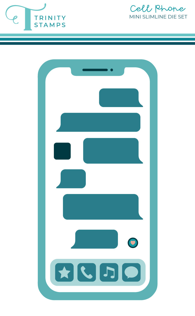 Cell Phone Mini Slimline Die Set– Trinity Stamps