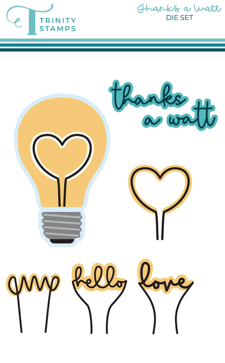 Thanks A Watt Die Set– Trinity Stamps