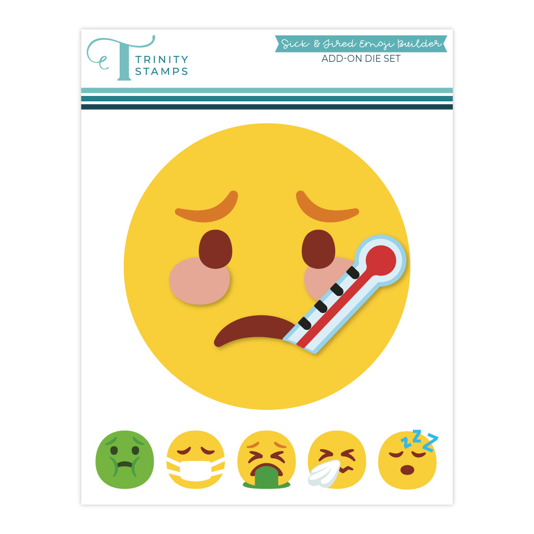 Sick & Tired Emoji Builder Add-on Die Set– Trinity Stamps