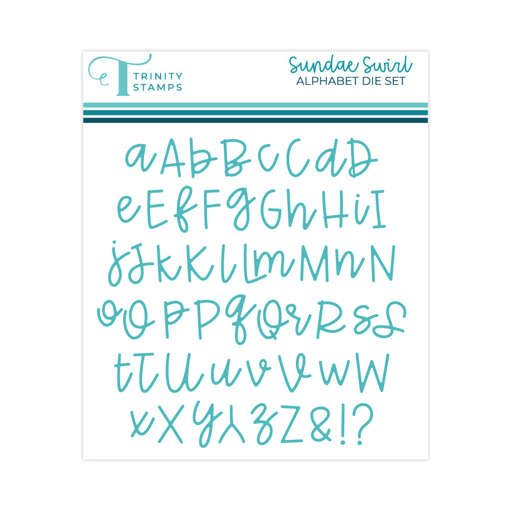 Sundae Swirl Alphabet Die Set– Trinity Stamps