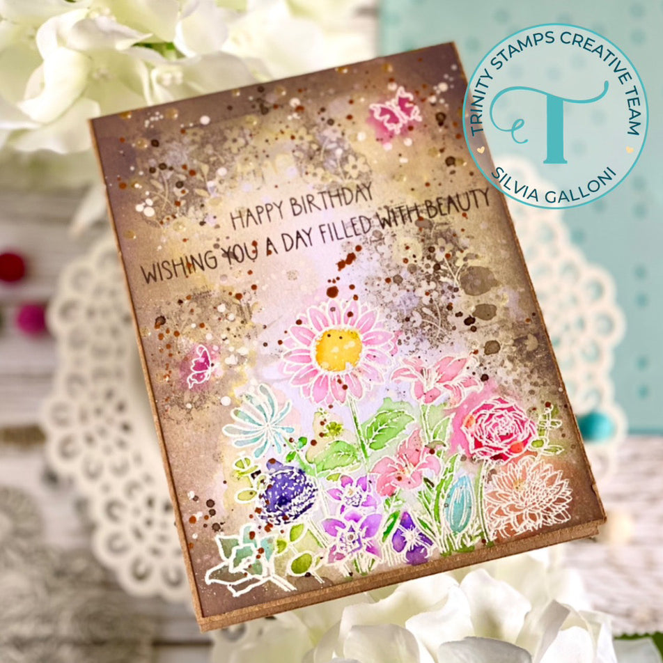 Wildflower Garden 4x4 Stamp Set– Trinity Stamps