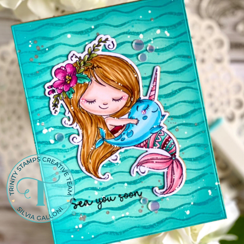 Wavy Lines Background Stamp– Trinity Stamps