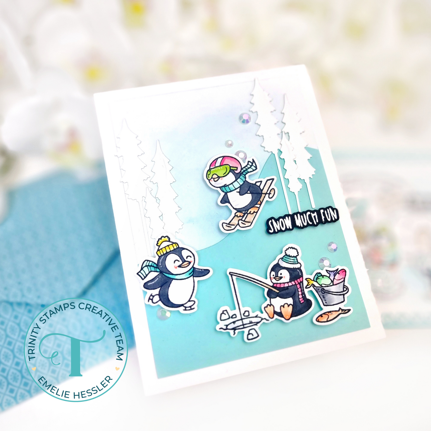 Frost Bite Cafe 4x8 Stamp Set– Trinity Stamps
