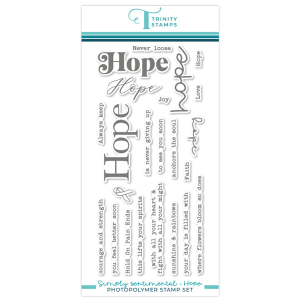 Simply Sentimental - Hope 4x8 Stamp Set– Trinity Stamps