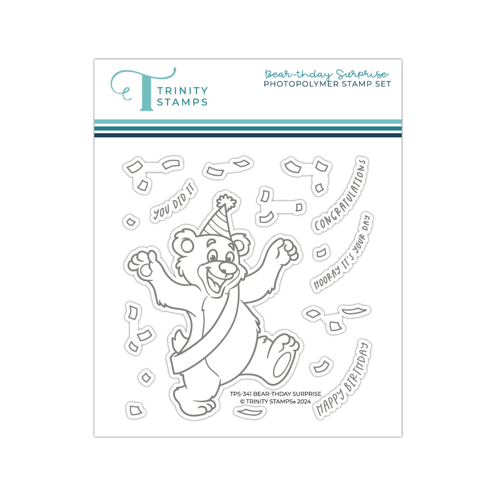 Bear-thday Surprise 4x4 Stamp Set– Trinity Stamps
