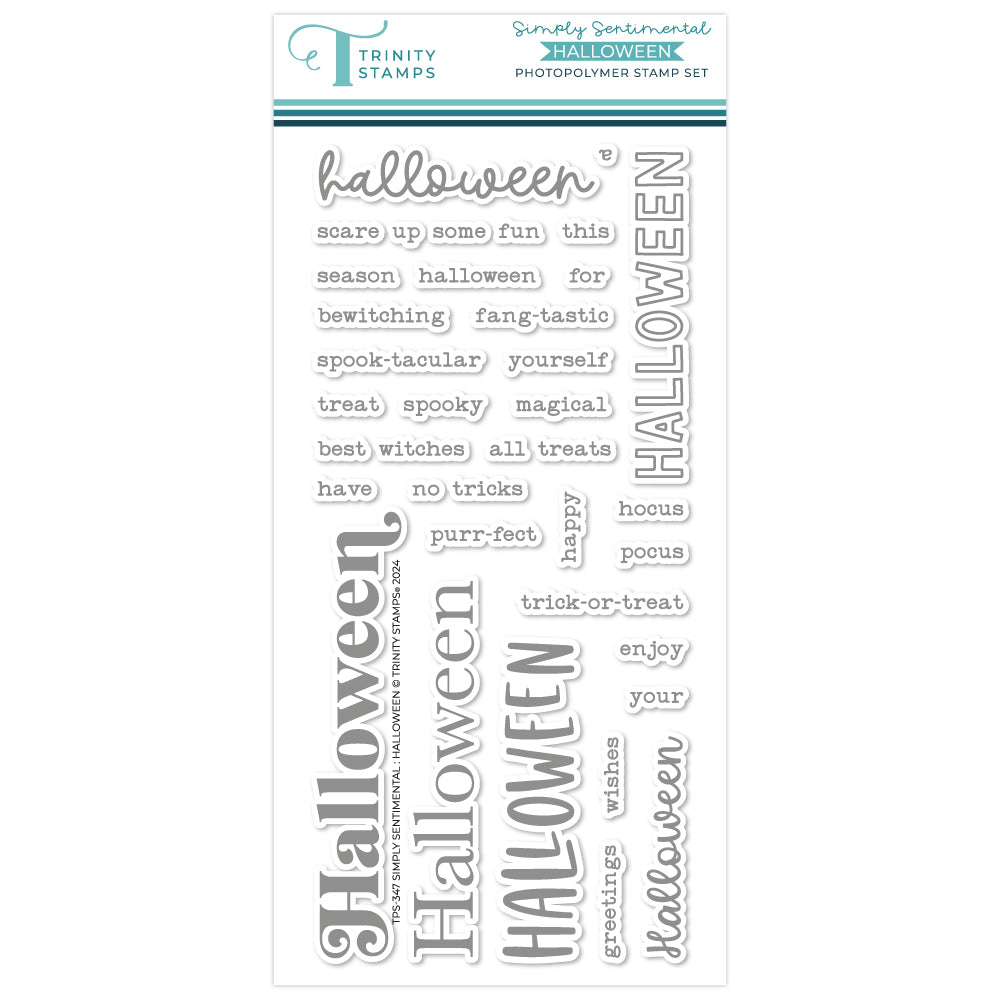 Simply Sentimental - Halloween 4x8 Stamp Set– Trinity Stamps