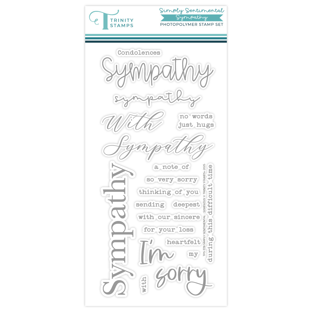 Simply Sentimental - Sympathy 4x8 Stamp Set– Trinity Stamps