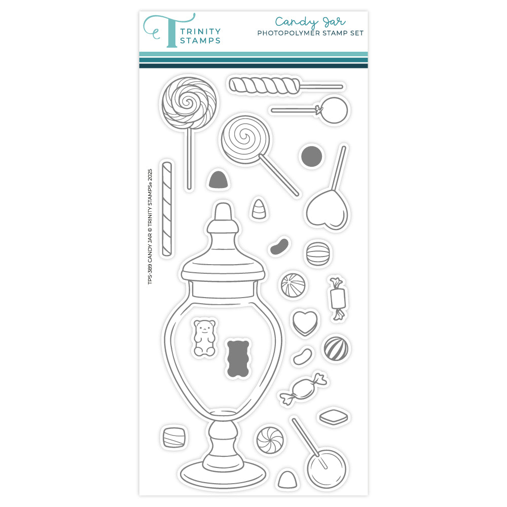 Candy Jar 4x8 Stamp Set– Trinity Stamps
