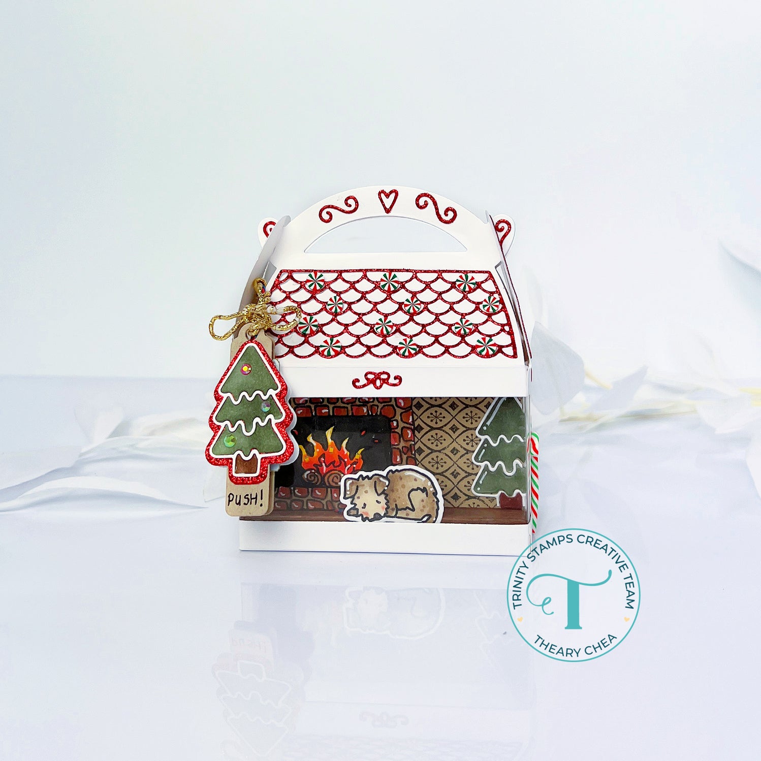 Gingerbread House Treat Box Add-on Die Set– Trinity Stamps