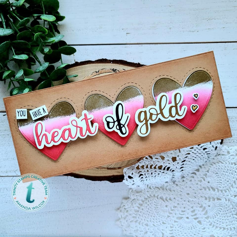Scripty Heart Die Set– Trinity Stamps