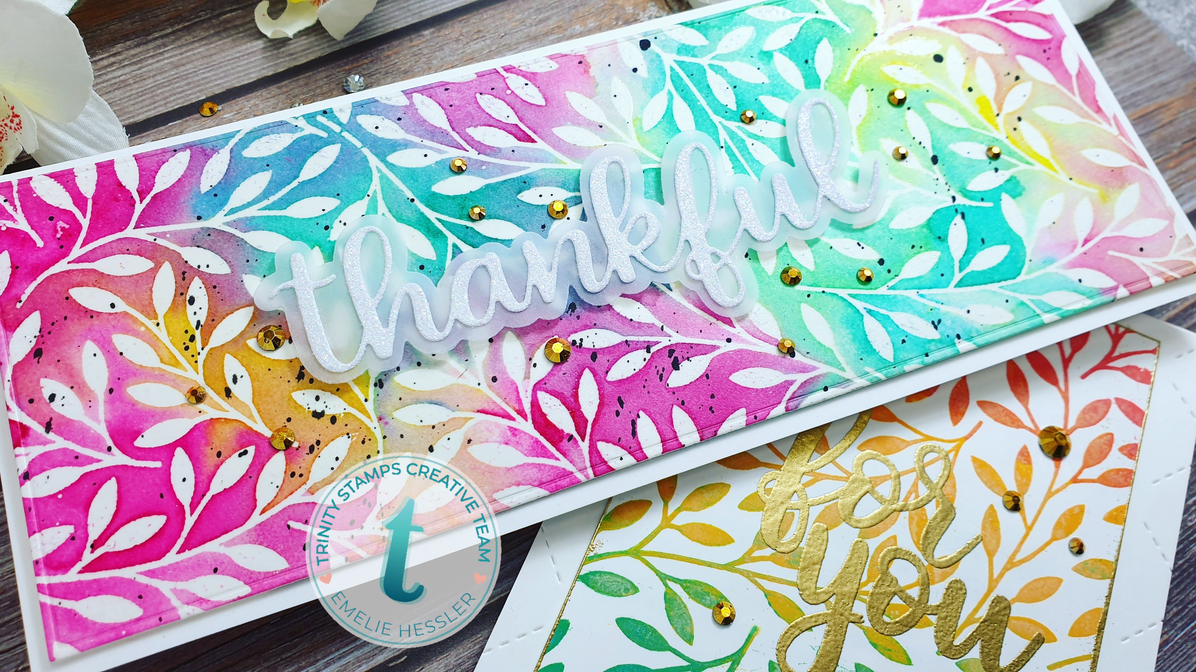 Modern Embossed Slimline Panels Die Set– Trinity Stamps