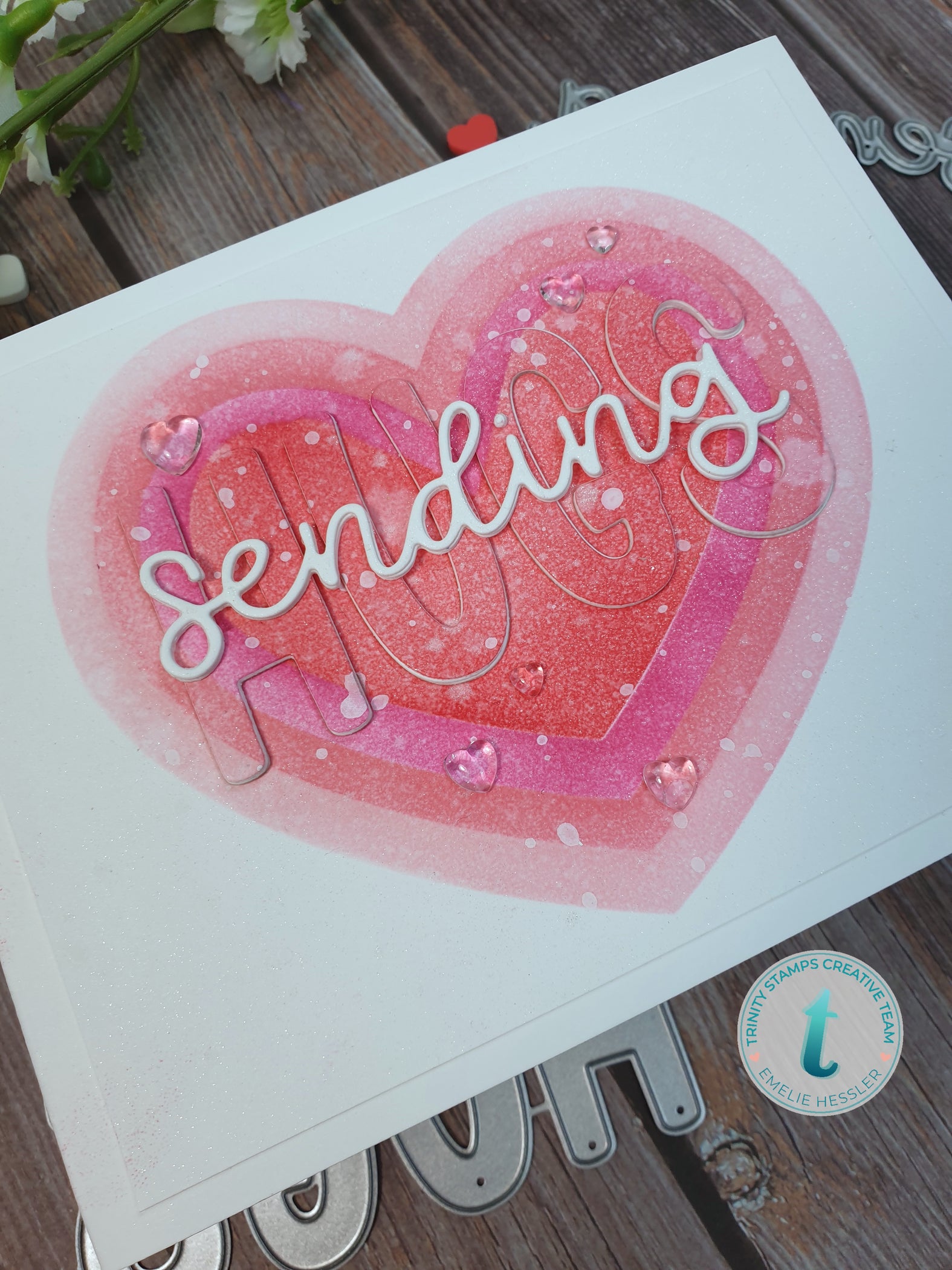 Layered Heart - 6x6" Laser Cut 2-Piece Layering Stencil Set– Trinity Stamps