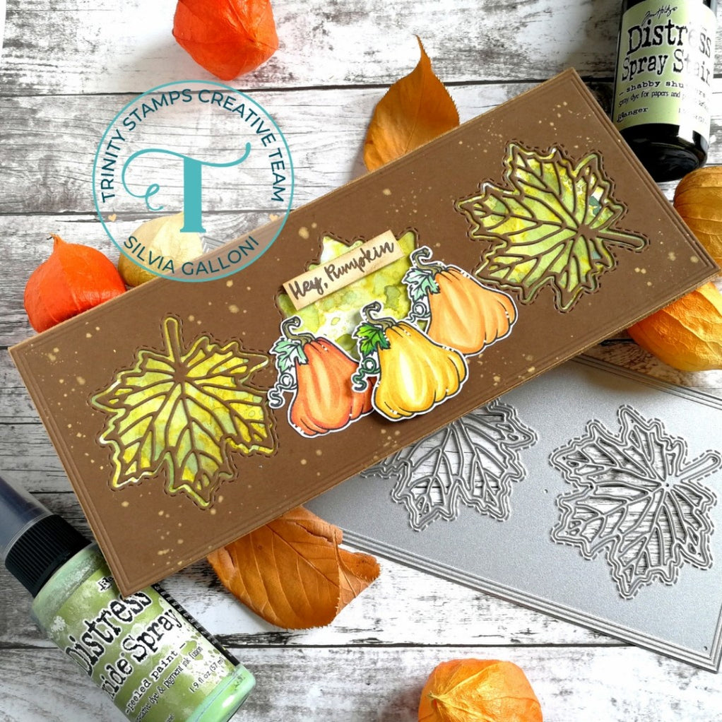 Maple Leaf Slimline Panel Die– Trinity Stamps