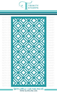 Geometric Cut Out Mini Slimline Panel Die– Trinity Stamps