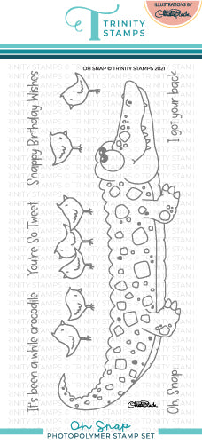 Oh Snap 4x8 Stamp Set– Trinity Stamps