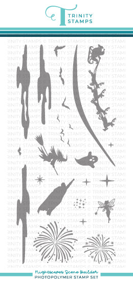 Nightscape Scene Builder 4x8 Stamp Set– Trinity Stamps