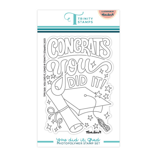 You Did It, Grad 3x4 Stamp Set– Trinity Stamps