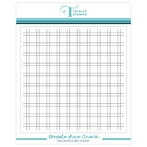 Double Line Check 6x6 Background Stamp– Trinity Stamps