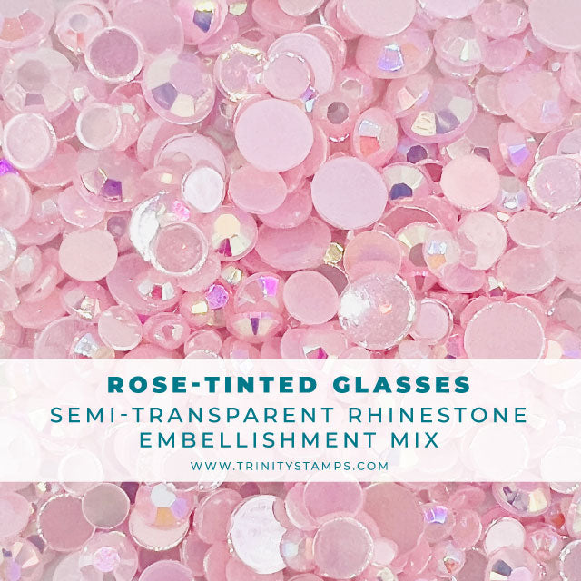 Rose Tinted Glasses - Semi-Opaque Rhinestone Embellishment Mix– Trinity ...