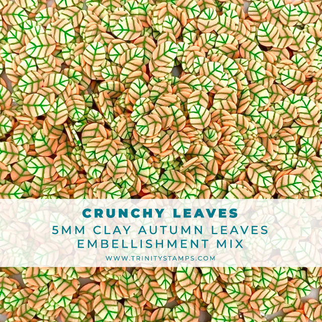*Last Chance* Clay Embellishment - Crunchy Leaves– Trinity Stamps