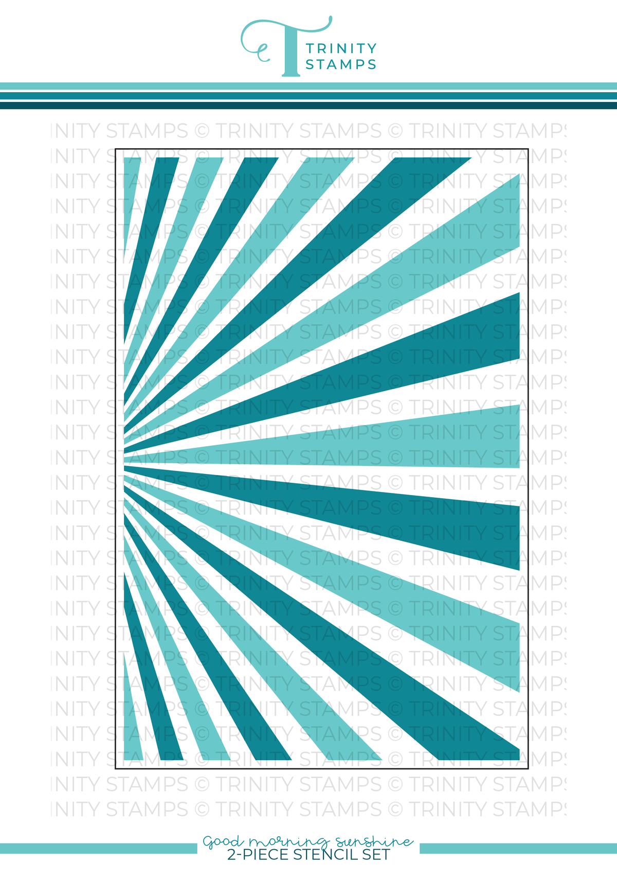 Good Morning Sunshine - 6x9" Laser Cut 2-piece Layering Stencil Set ...