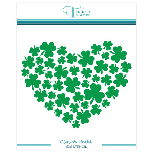 Clover Heart 6x6 Stencil– Trinity Stamps