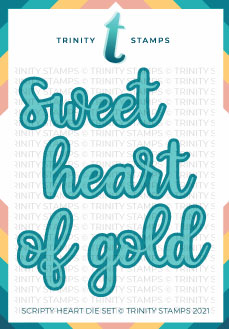 Scripty Heart Die Set– Trinity Stamps