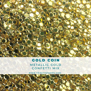 Gold Coin Metallic Confetti Mix– Trinity Stamps
