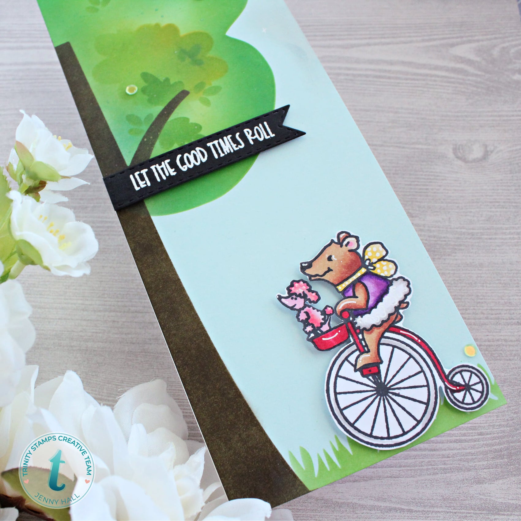 Spring Day Scene Builder - 6x9" Laser Cut 2-piece Layering Stencil Set ...