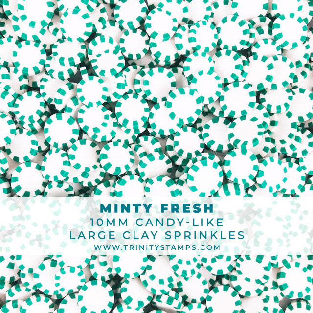 Minty Fresh -10mm Candy-Like Clay Sprinkles Mix– Trinity Stamps