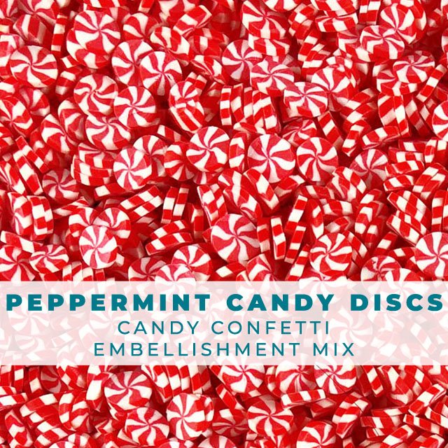 Peppermint Candy Disk Embellishment Mix– Trinity Stamps